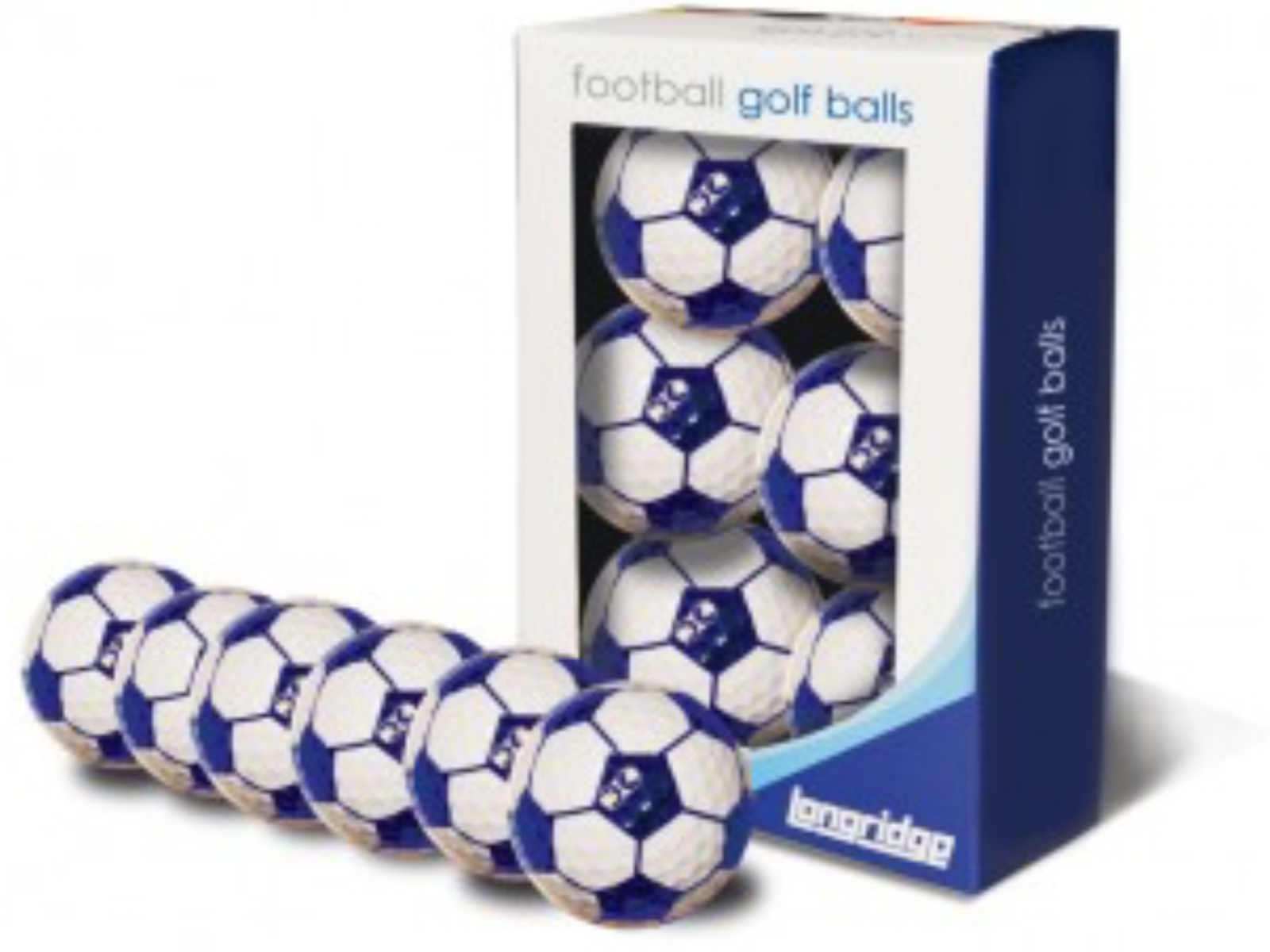 Longridge Football Style Golf Balls – 6 Pack - Golf equipment | GolfRus