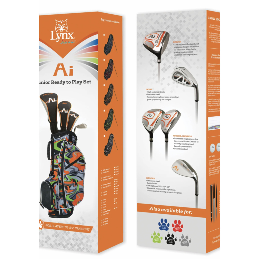 Lynx Golf Junior Ai Ready To Play Set 51-54'' - Golf equipment | GolfRus